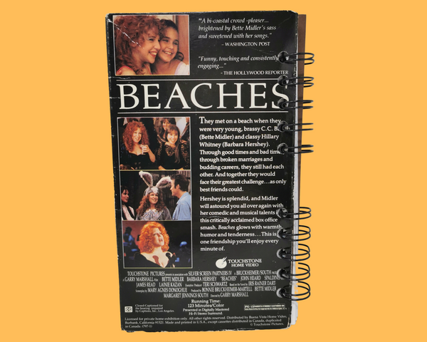 Beaches VHS Movie Notebook – myretrospectioninc